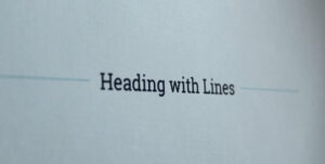 How to style a heading with horizontal lines either side using CSS ...